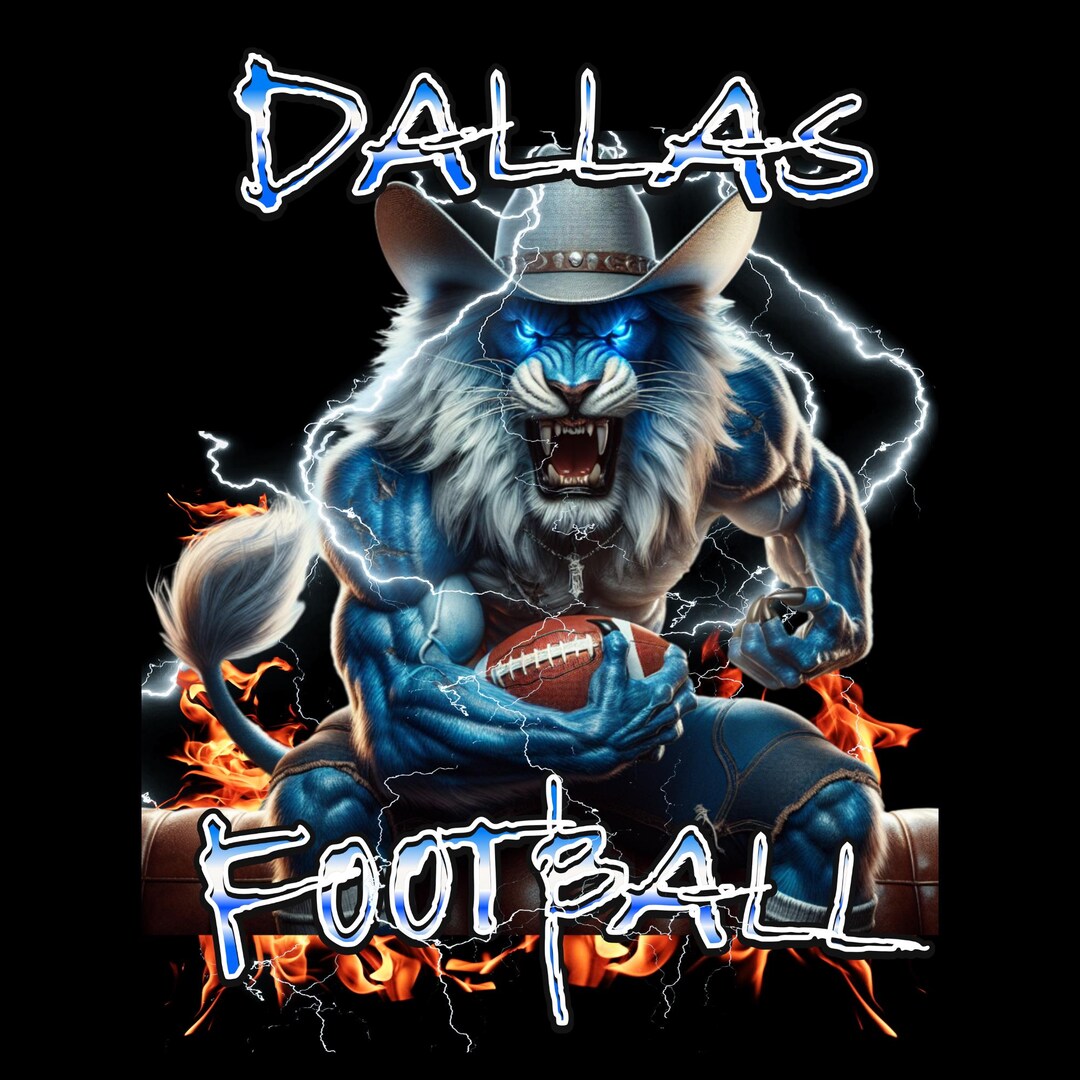 Dallas Football PNG: Retro Team Logo Clipart (digital Download) - Etsy