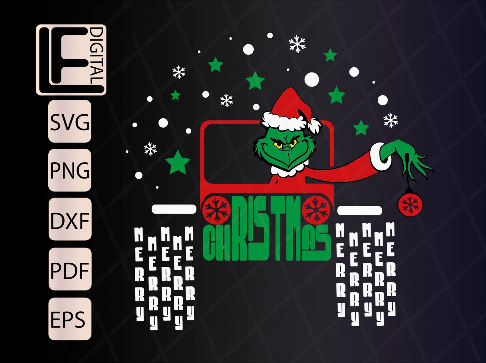 Christmas 4X4 Offroad Car Svg, Xmas Svg, Funny Christmas Svg, Svg Files ...