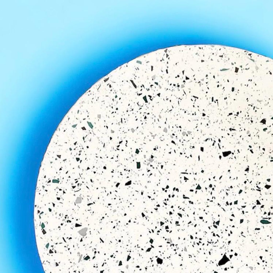 Handcrafted Terrazzo Tabletop – Modern Marble Inlay, Minimalist Design ...