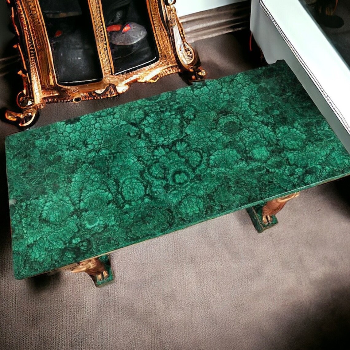 Handmade Malachite Coffee Table, Modern Home Decor - Etsy