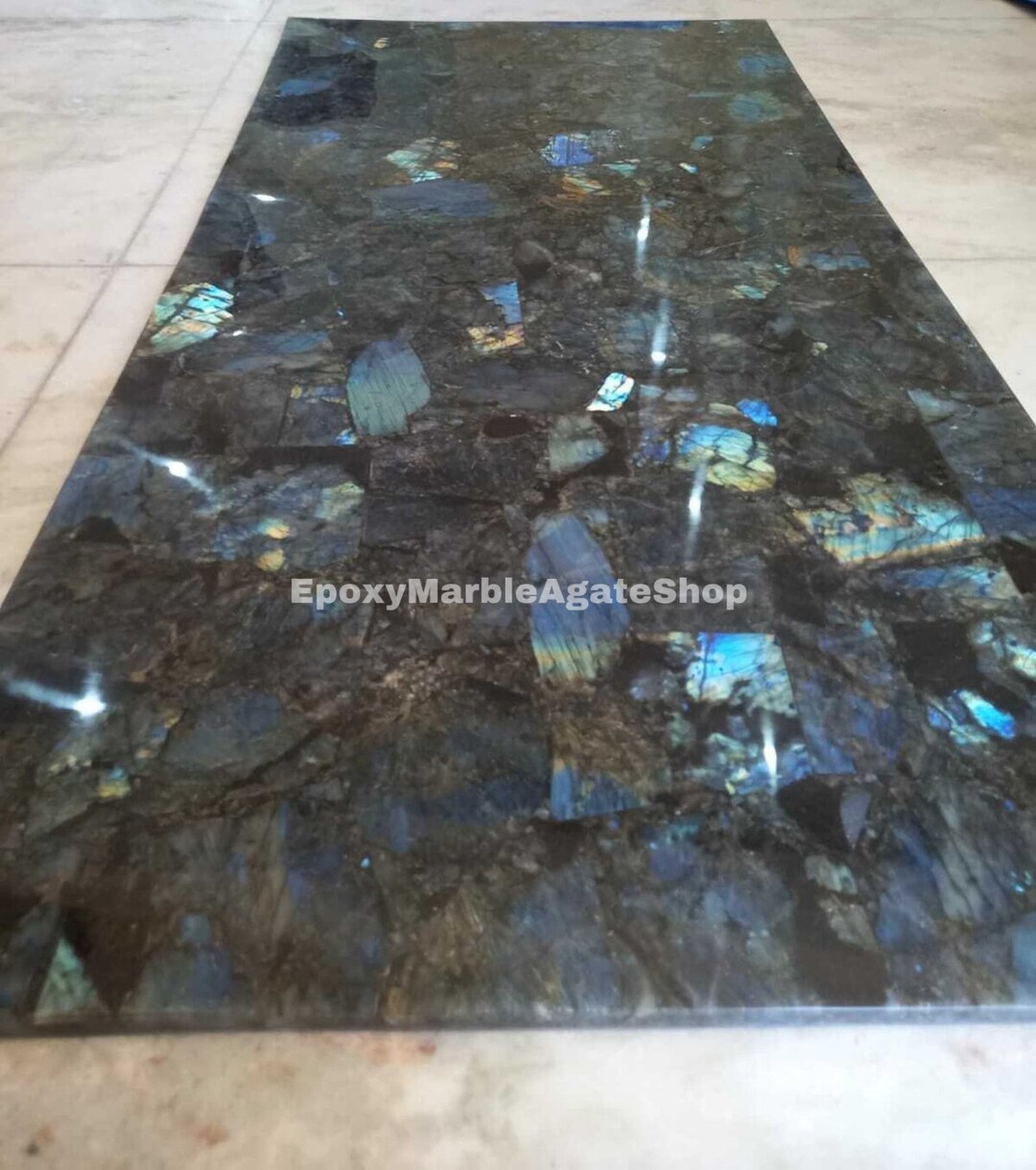 Handcrafted Labradorite Slab, Kitchen Countertop or Dining Table Top - Etsy