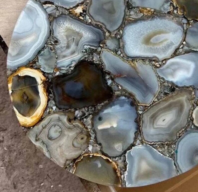Agate Dining Table, Console Table, Side Table, End Table, Farmhouse ...
