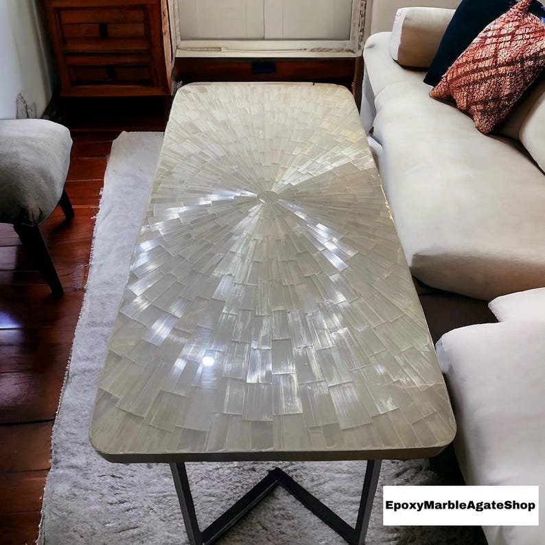 Elegant Selenite Crystal Table Top – Natural Healing Stone Decor - Etsy