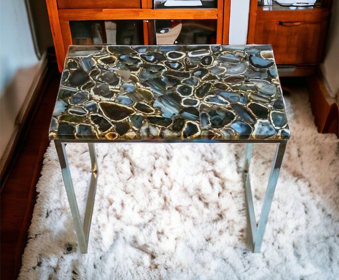 Handmade Natural Agate Coffee Table, Gaming Table, Counter Top - Etsy