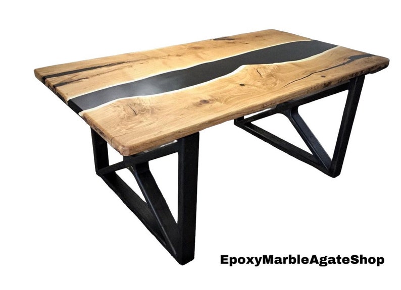 Custom Dark Black Epoxy,resin Table,large Epoxy Table Top, Resin Epoxy ...