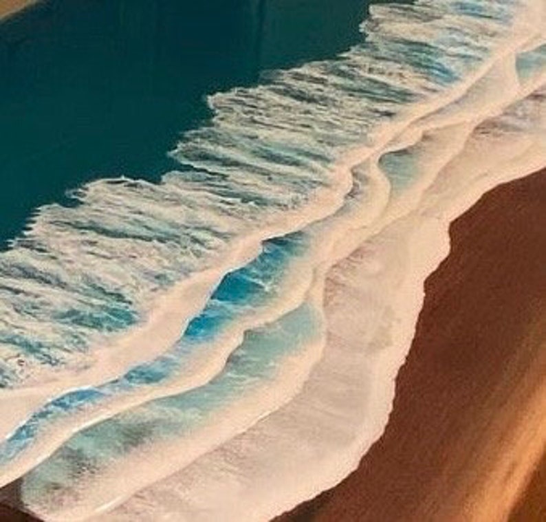 Ocean Wave Epoxy,resin Table,large Epoxy River Table Top, River Epoxy ...