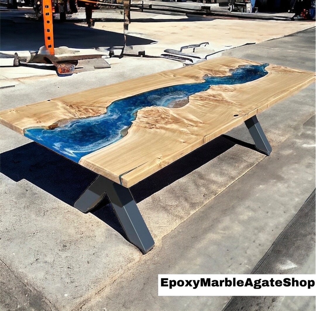 Ocean Wave Epoxy,resin Table,large Epoxy River Table Top, River Epoxy ...