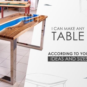 Ocean Wave Epoxy,resin Table,large Epoxy River Table Top, River Epoxy ...