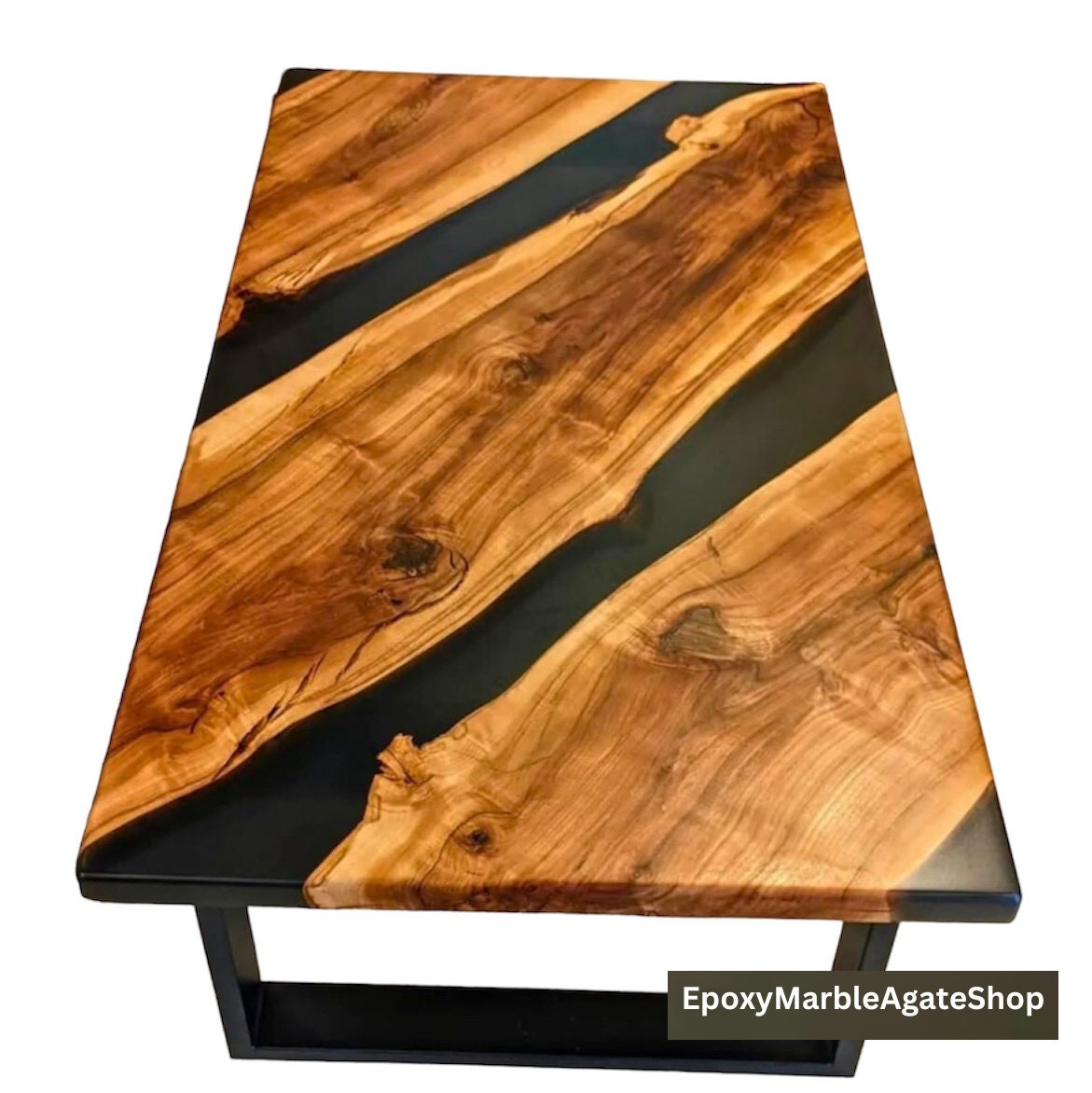 Black Epoxy,resin Table,large Epoxy Table Top, Clear Resin Epoxy Table ...