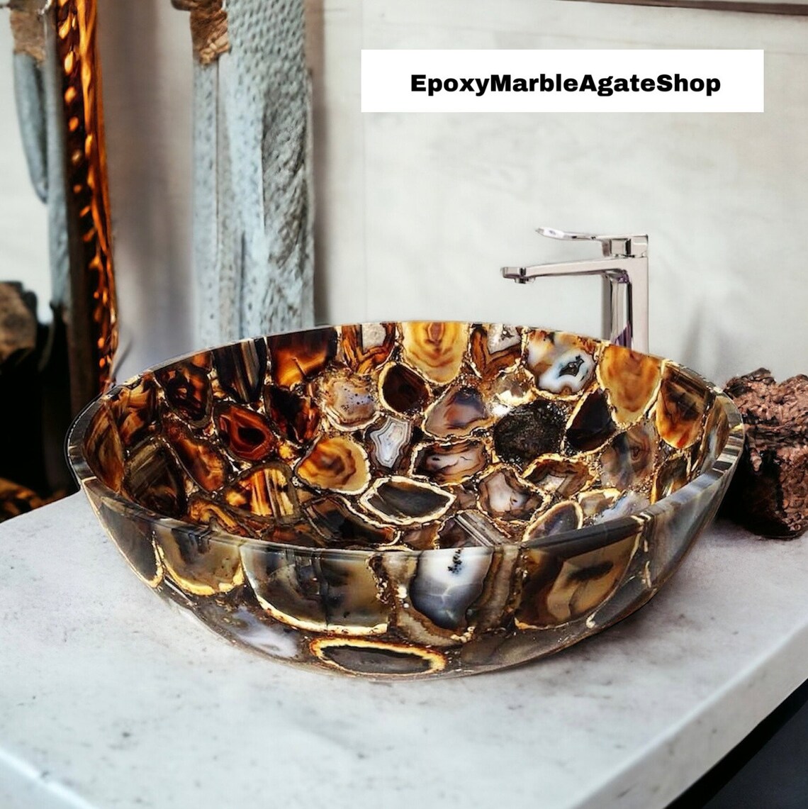 Agate Sink, Sink Bathroom, Bathroom Sink, Sink Basin, Unusual Sink ...
