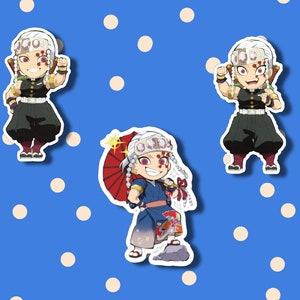 BUY 2 GET 3 - Chibi Sticker Ninjas Hashiras Sheet. Vinyl Sticker UV and ...