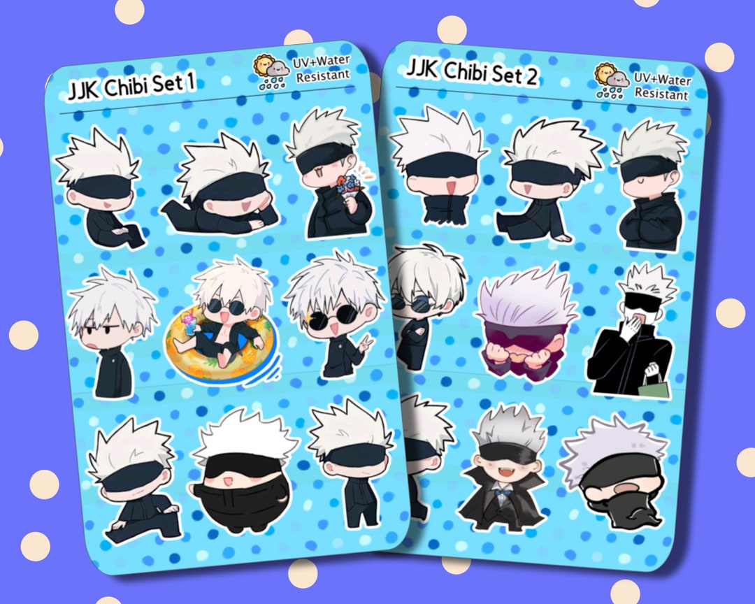 Anime Kawaii Chibi Vacation Stickers Premium Vinyl - Etsy