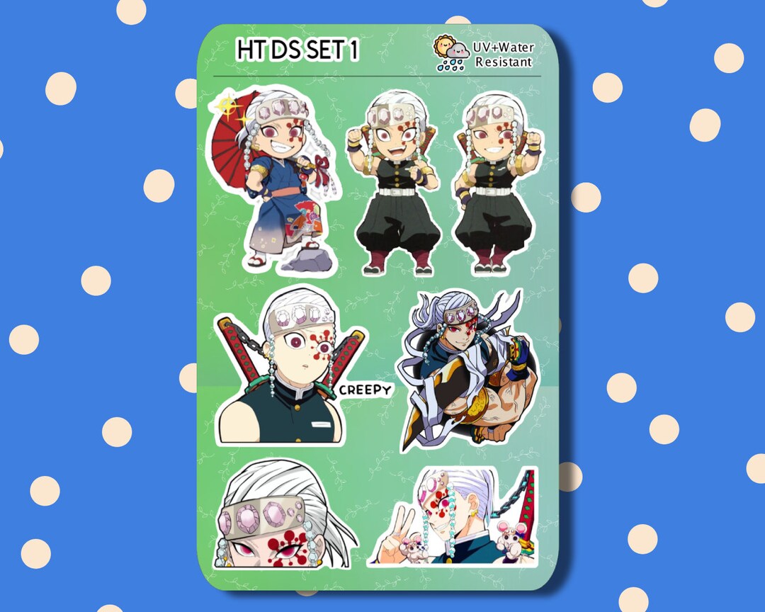 BUY 2 GET 3 - Chibi Sticker Ninjas Hashiras Sheet. Vinyl Sticker UV and ...