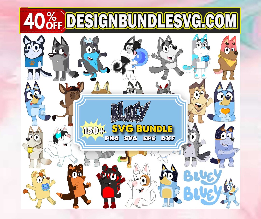 NEW Bluey SVG Bundle Bluey Cut Files for Cricut Bluey Svg - Etsy