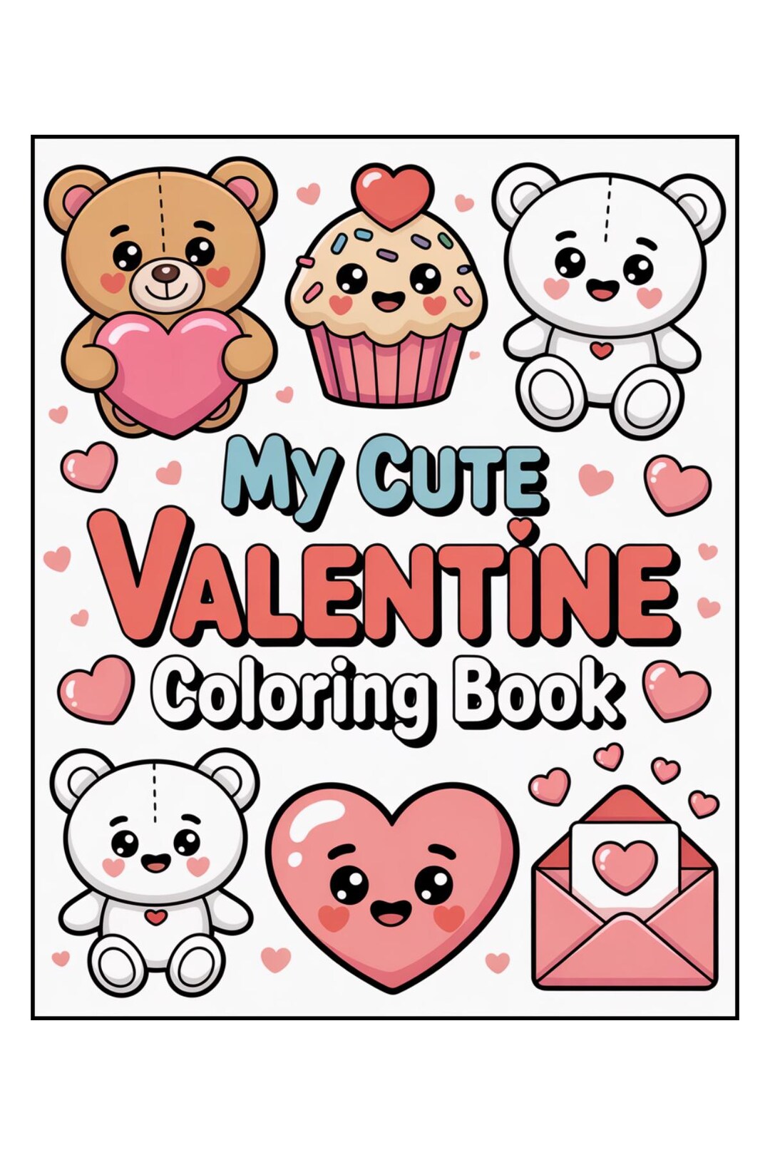 Valentine Coloring Book | 20 Kids' Pages (digital Download) - Etsy