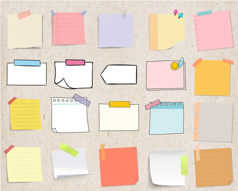 103 Digital Sticky Notes, Digital Stickers, Png Stickers, Goodnotes ...
