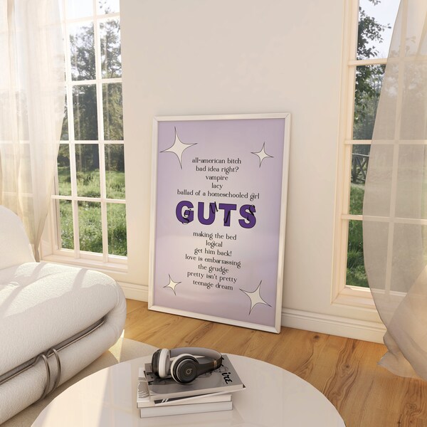 Guts Album Poster - Etsy