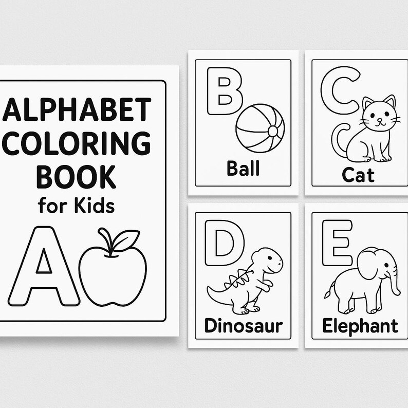 Alphabet Coloring Book for Kids | ABC Printable Coloring Pages ...