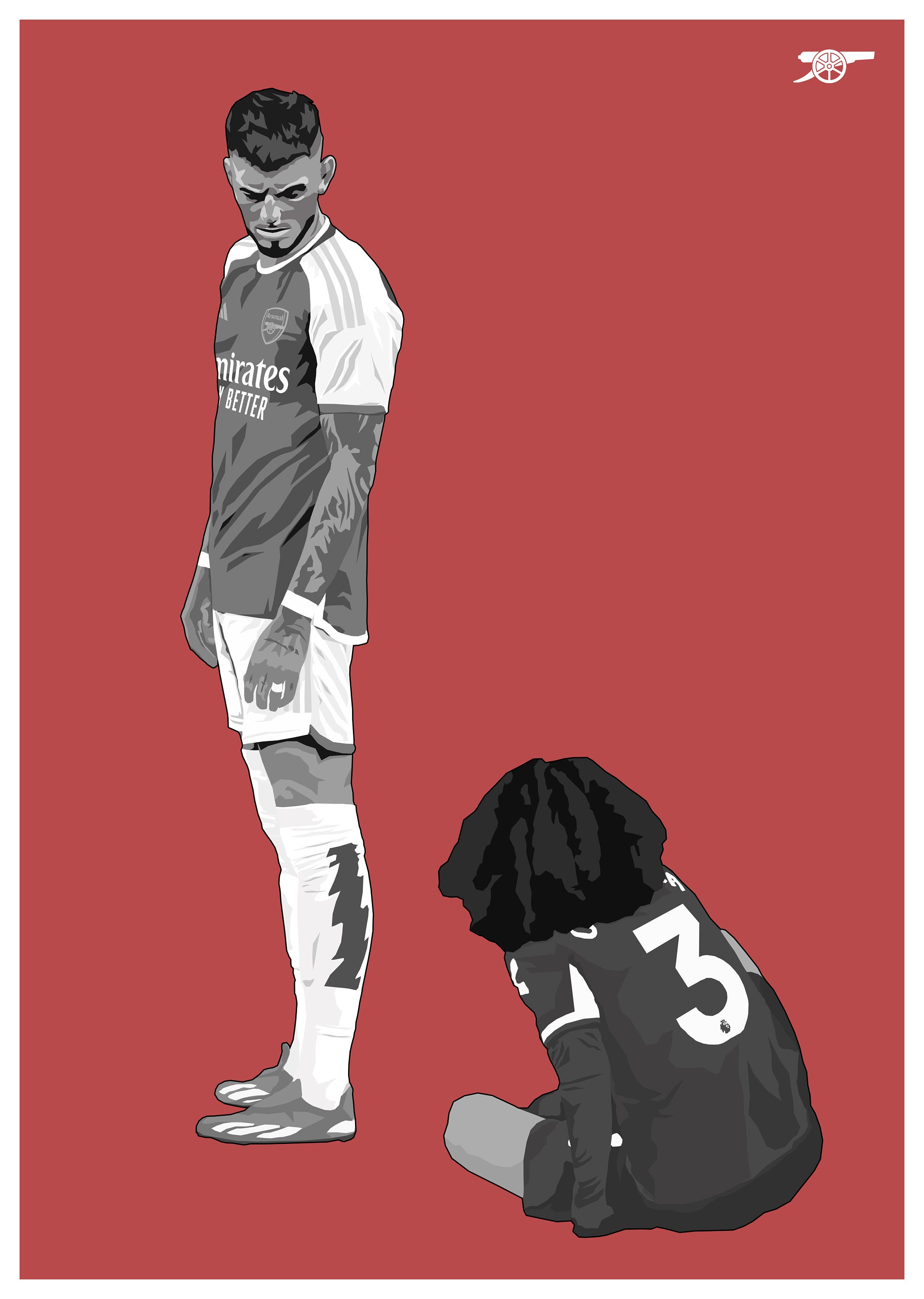 Arsenal Print A3/A4 - BENNY BLANCO - Etsy