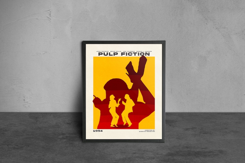 Digital | Pulp Fiction Minimalist Poster - Etsy