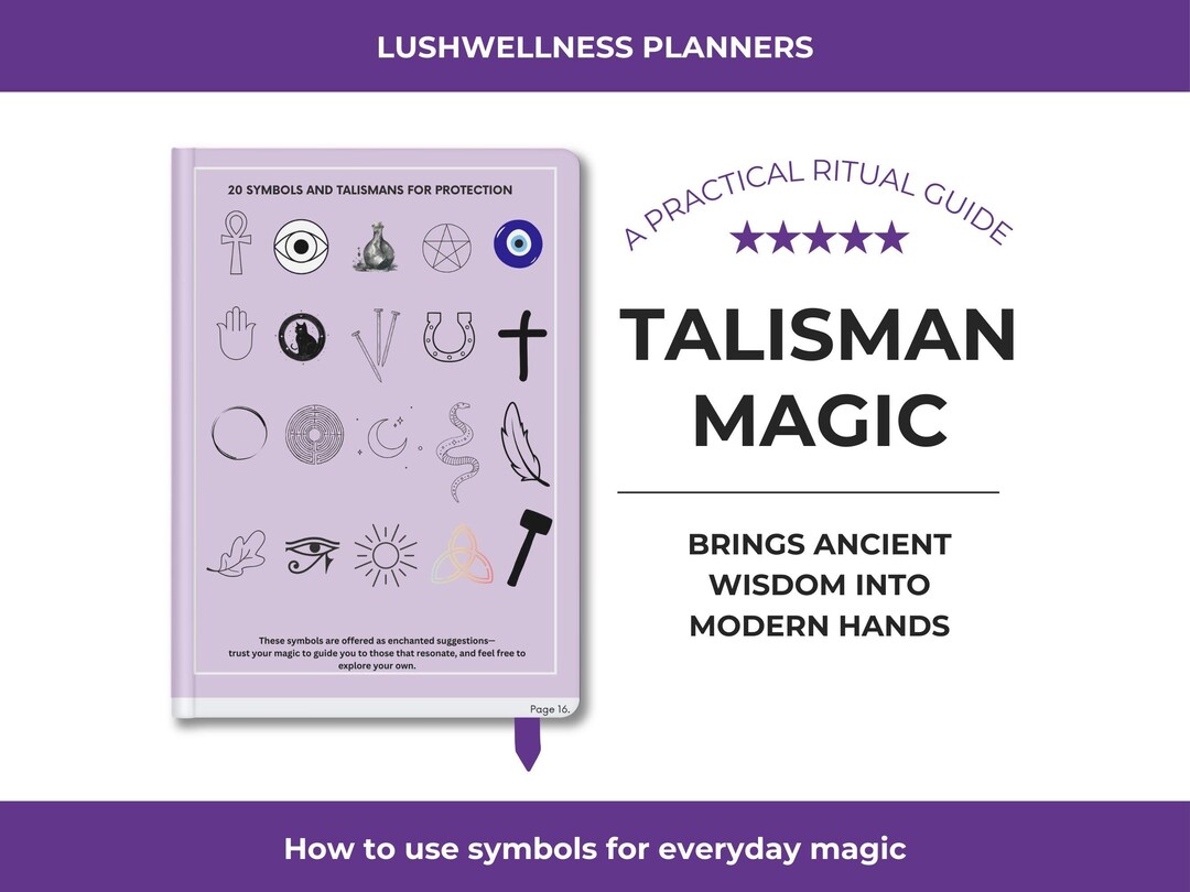 20 Protection Symbols & Talismans Guide | Witchy Self-care Ebook With ...