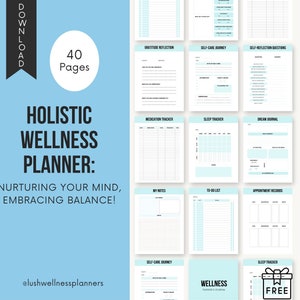 Holistic Wellness Planner: Nurturing Your Mind, Embracing Balance - Etsy UK
