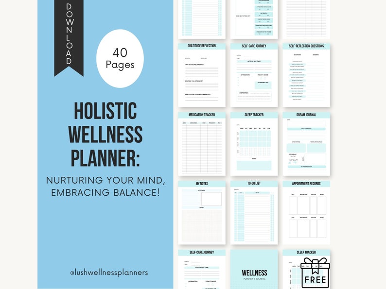 Holistic Wellness Planner: Nurturing Your Mind, Embracing Balance - Etsy UK