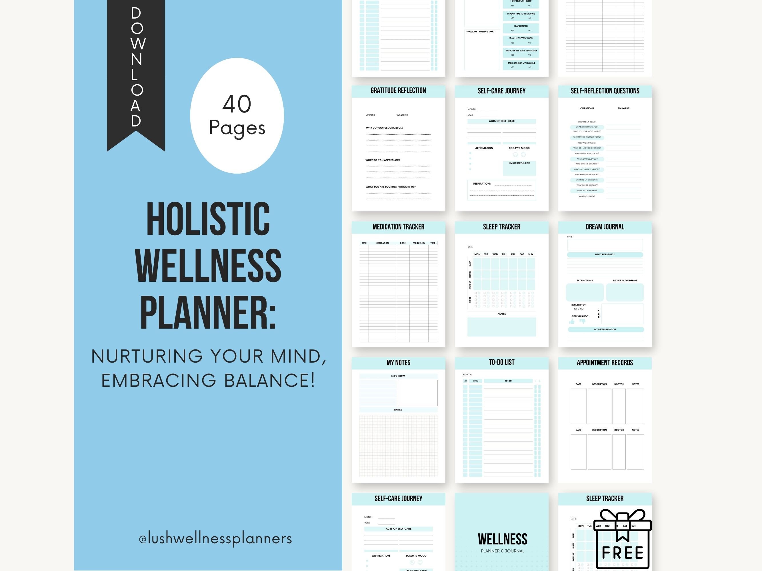 Holistic Wellness Planner: Nurturing Your Mind, Embracing Balance - Etsy UK