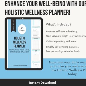 Holistic Wellness Planner: Nurturing Your Mind, Embracing Balance - Etsy UK