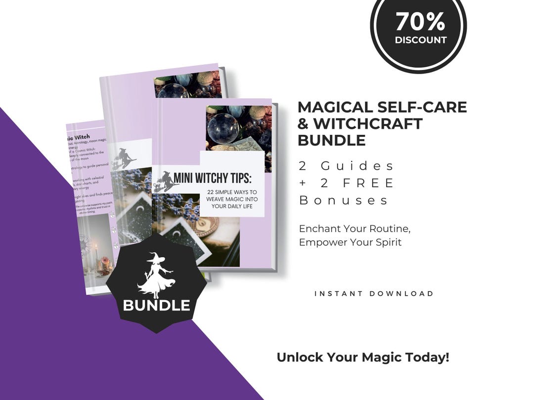 Magical Self-care & Witchcraft Bundle: 22 Witchy Tips and Discover Your ...