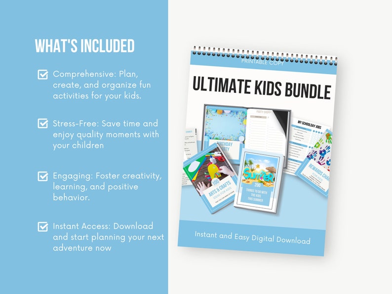 Ultimate Kids Activity Bundle: Rewards Chart | Party Planner | Arts and ...