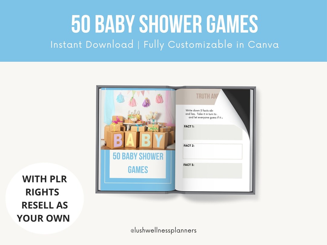 50 Baby Shower Games Bundle Fun & Interactive Baby Shower Activities - Etsy