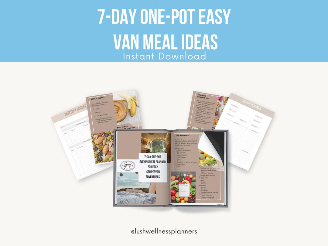 7 Day One-pot Campervan Meal Planner | Easy Van Life Recipes | FREE ...
