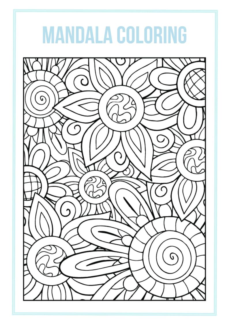 Serenity Mandala Coloring Book: A Path to Relaxation and Mindful ...