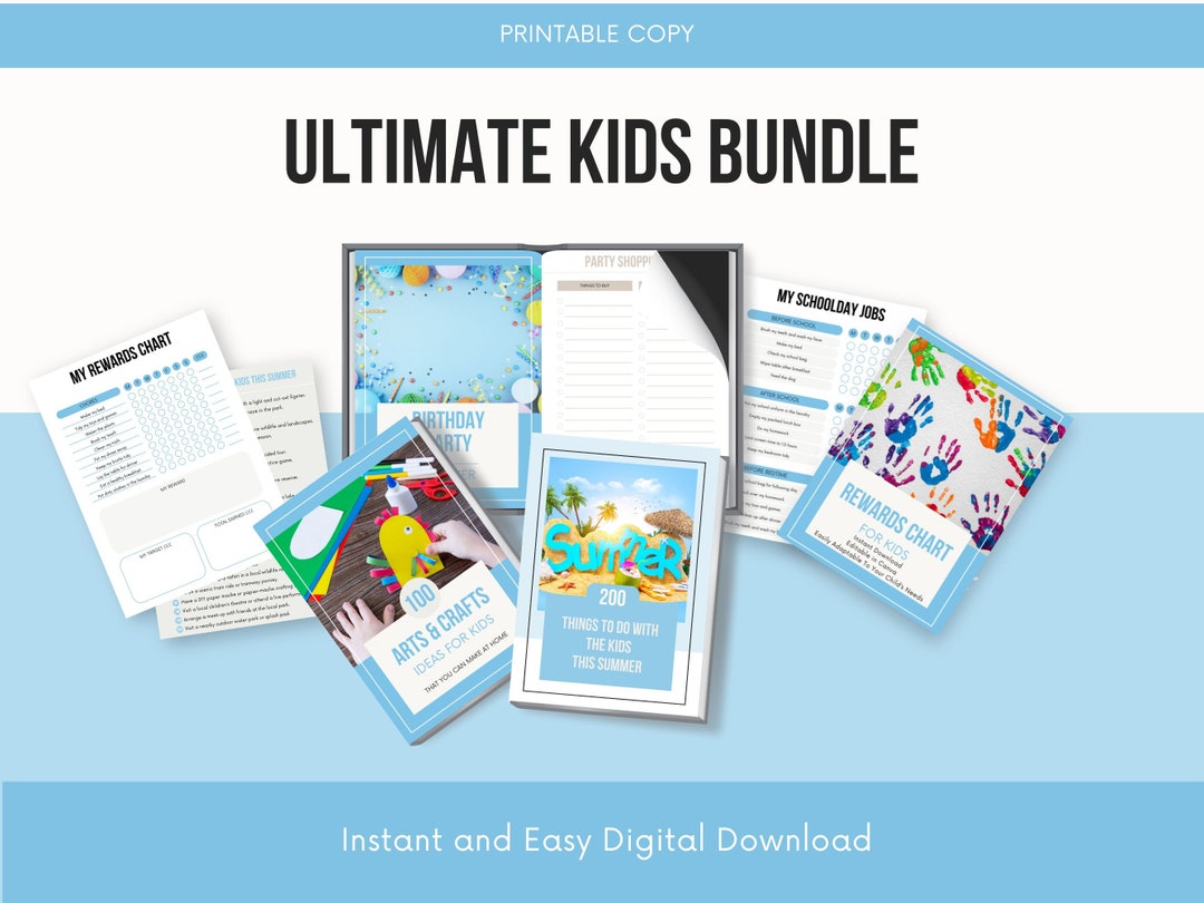 Ultimate Kids Activity Bundle: Rewards Chart | Party Planner | Arts and ...