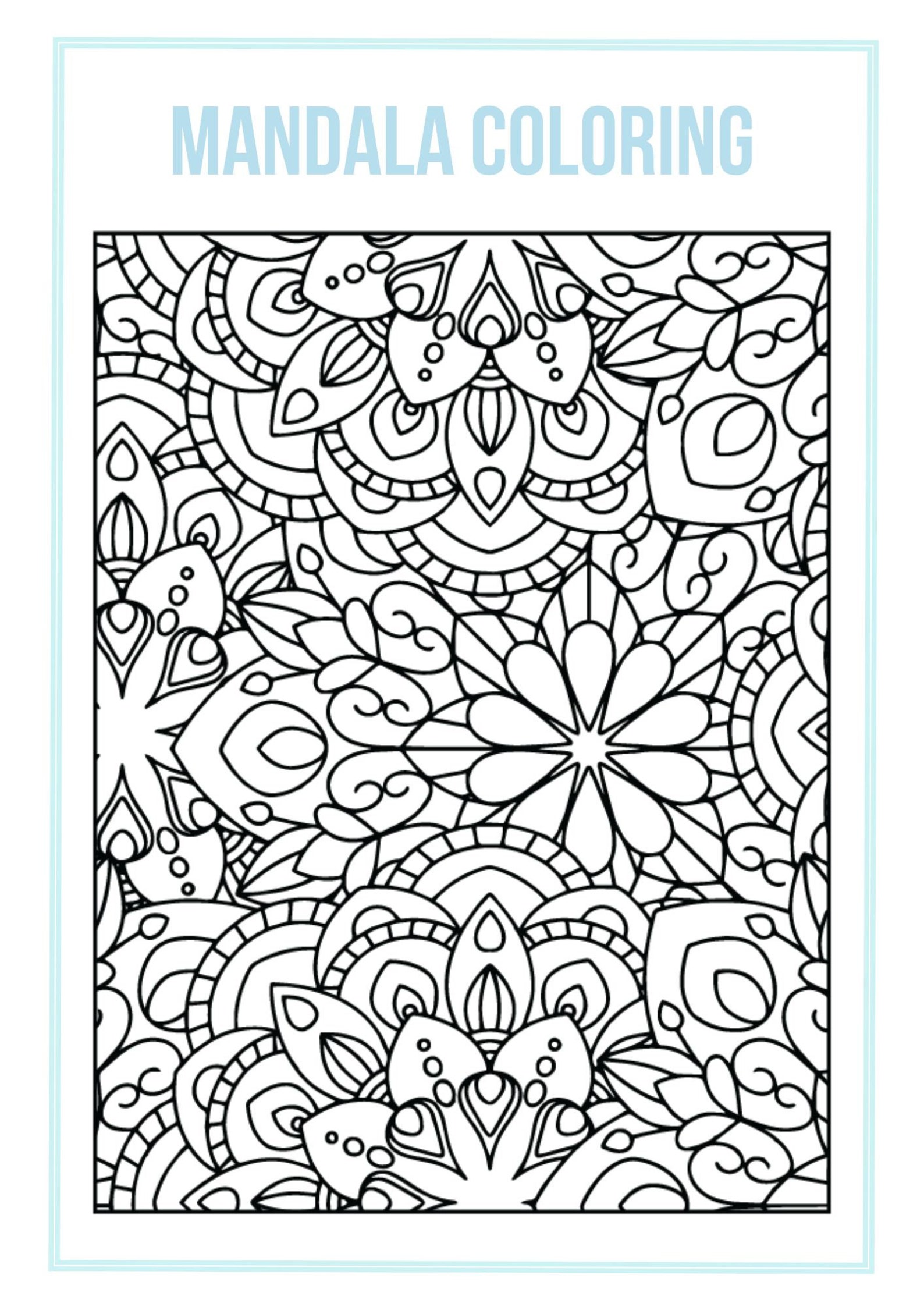 Serenity Mandala Coloring Book: A Path to Relaxation and Mindful ...