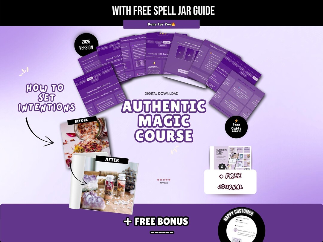 Authentic Magic Course | Spells, Crystals & Moon Rituals (digital ...