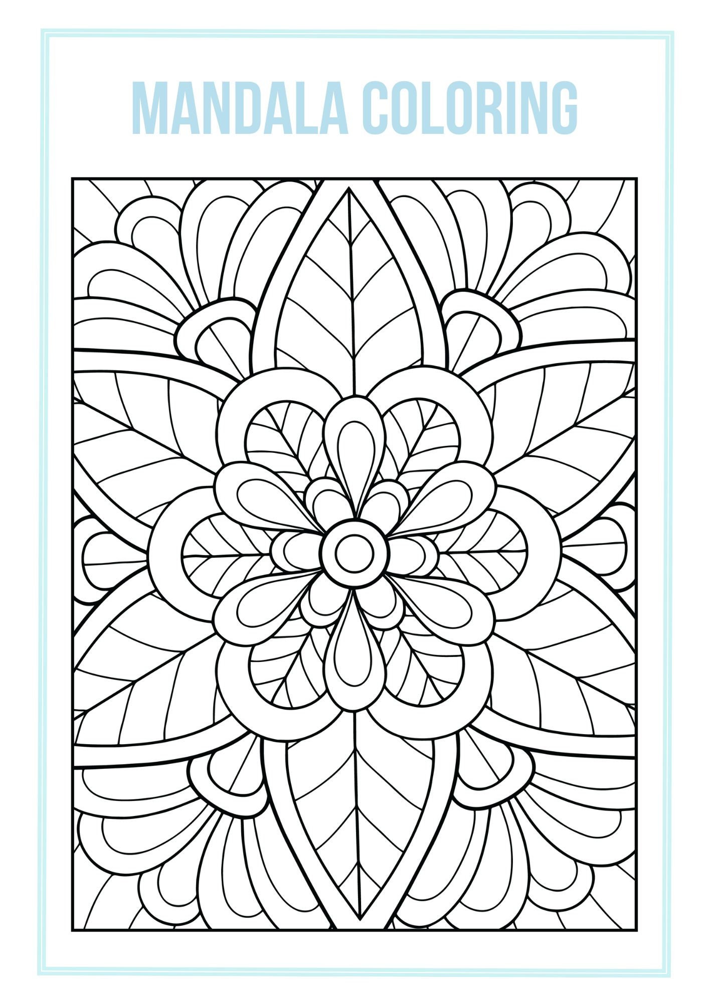 Serenity Mandala Coloring Book: A Path to Relaxation and Mindful ...