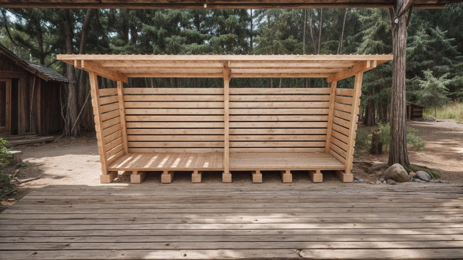 DIY Firewood Shed Plan, Wood Storage Shed DIY, Backyard Firewood Plan ...