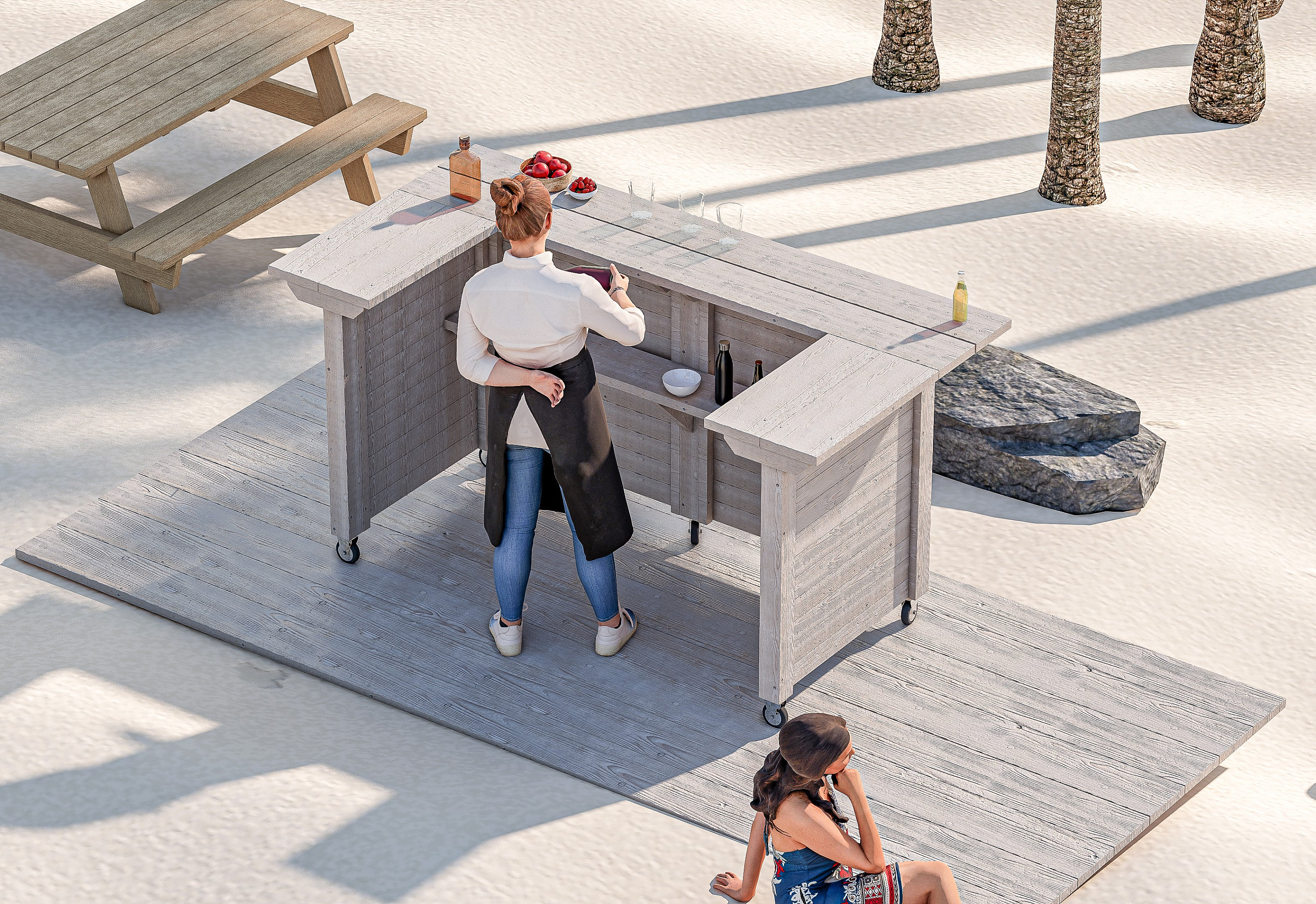 8ft Diy Outdoor Bar Plans With Wheels - Etsy