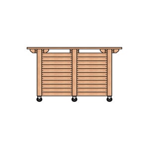 6ft Diy Outdoor Bar Plans With Wheels (Instant Download) - Etsy