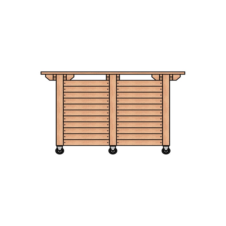 6ft Diy Outdoor Bar Plans With Wheels (Instant Download) - Etsy