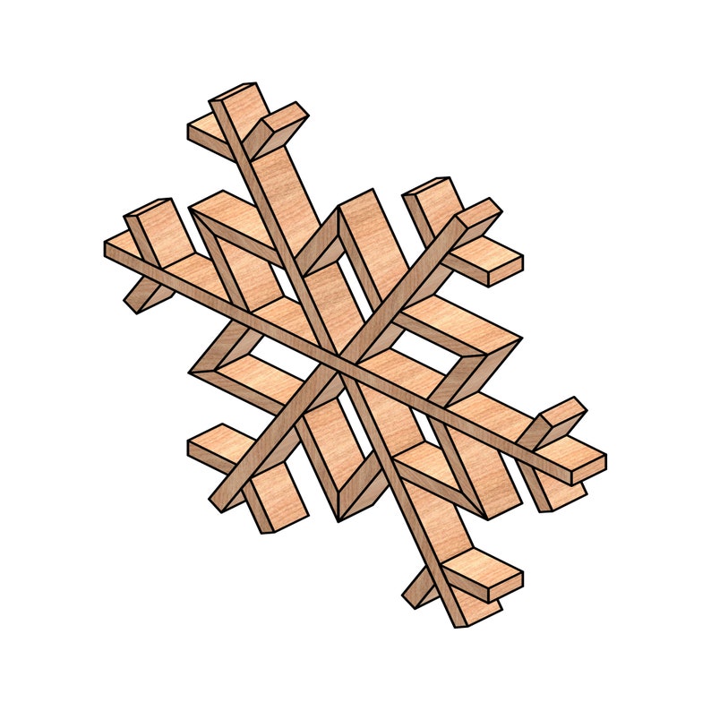 Christmas Snowflake Shelf Woodworking Plan - DIY Holiday Decor/small - Etsy