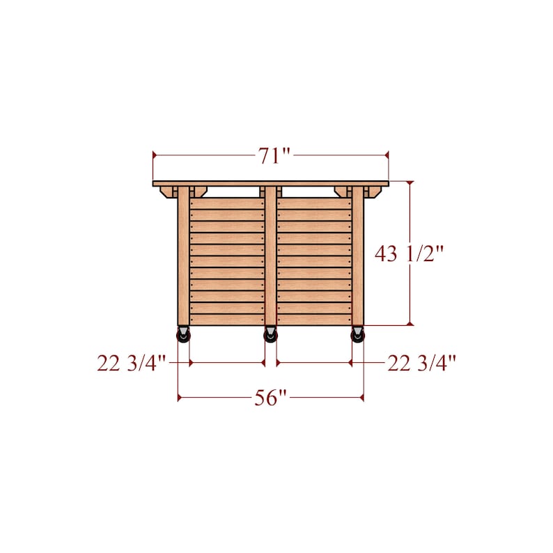 6ft Diy Outdoor Bar Plans With Wheels - Etsy