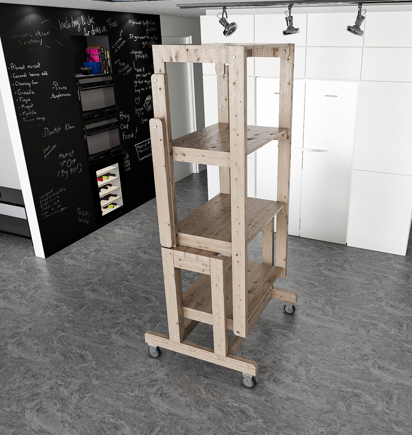 Folding Workbench With 4 Shelf Plan, Diy Plans for Transforming ...