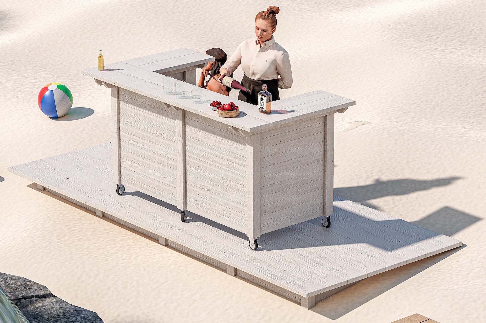 8ft Diy Outdoor Bar Plans With Wheels - Etsy