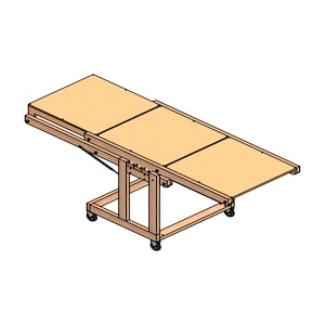 Folding Workbench With 3 Shelf Plan, Diy Plans for Transforming ...