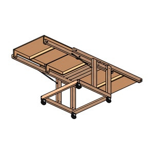 Folding Workbench With 3 Shelf Plan, Diy Plans for Transforming ...