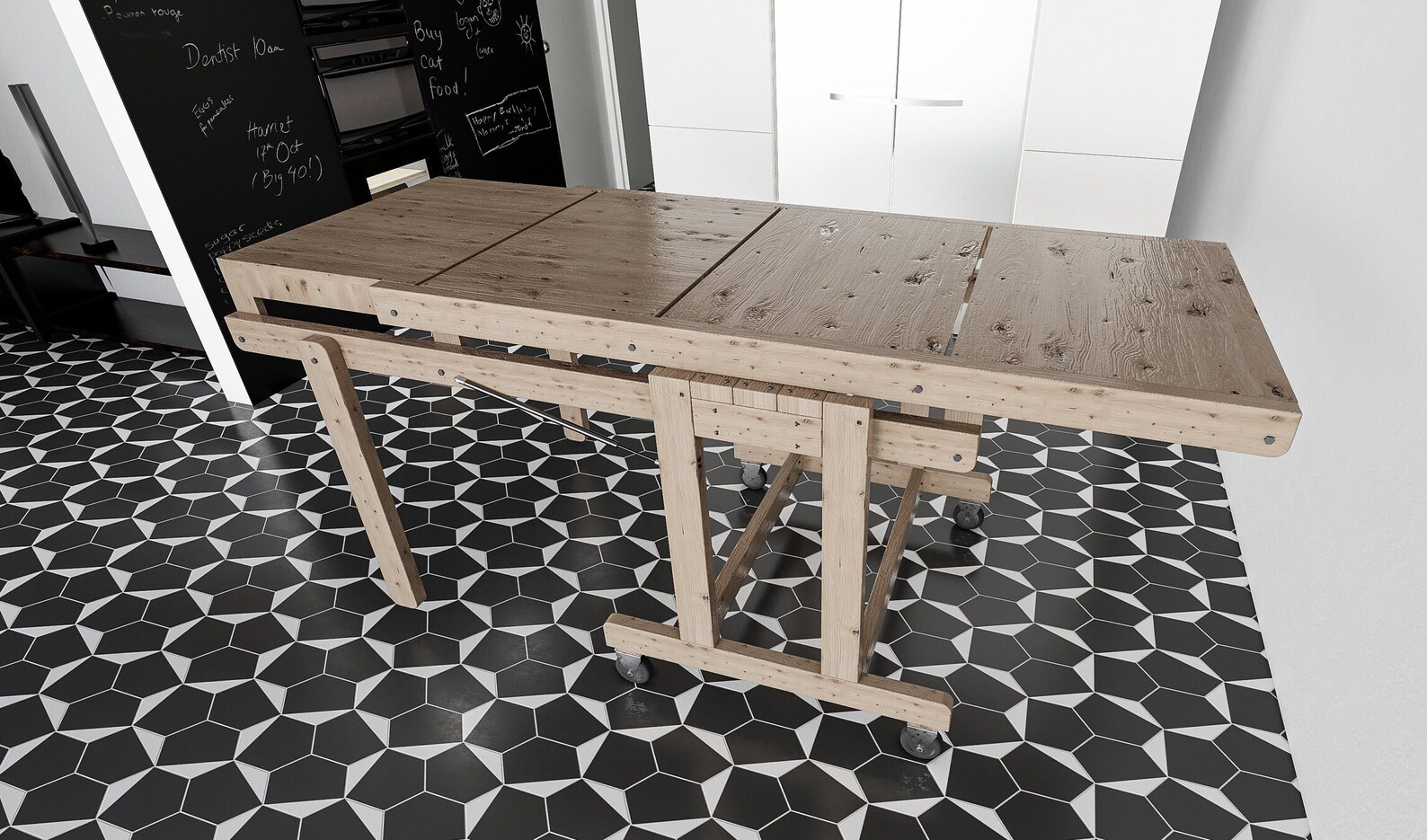 Folding Workbench With 4 Shelf Plan, Diy Plans for Transforming ...