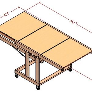 40" Folding Workbench With 3 Shelf Plan, Diy Plans for Transforming ...